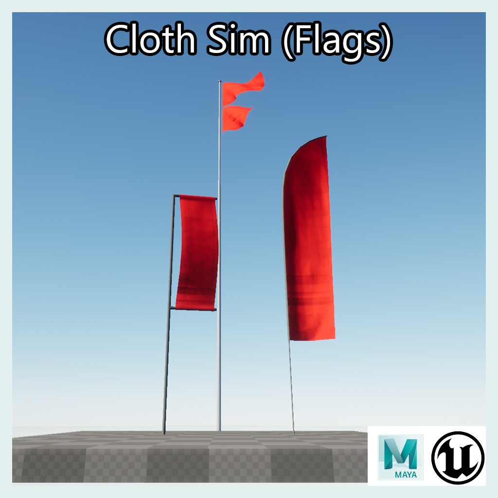 ArtStation - UE4 Flags