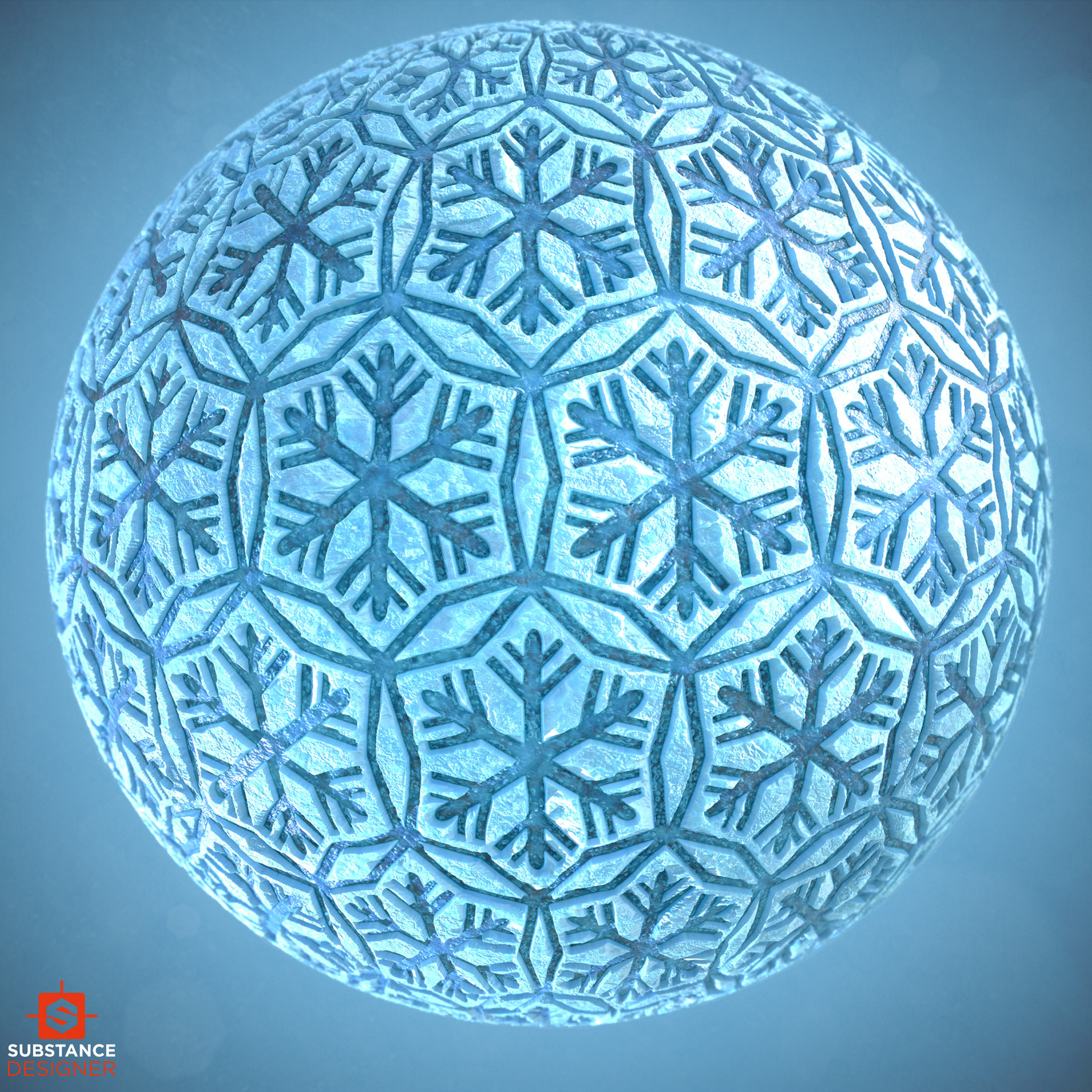 ArtStation - Snow Flake Tile