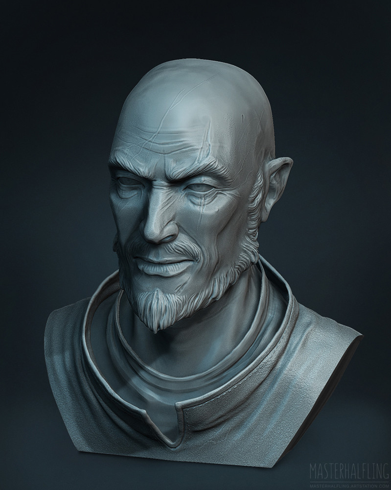 ArtStation - Scar-faced man