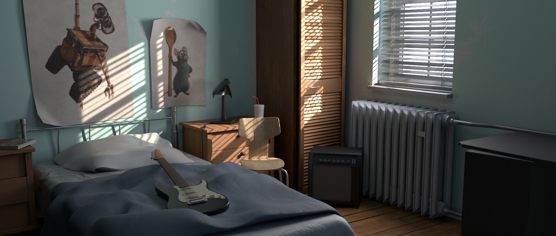 ArtStation - Shading and lighting bedroom