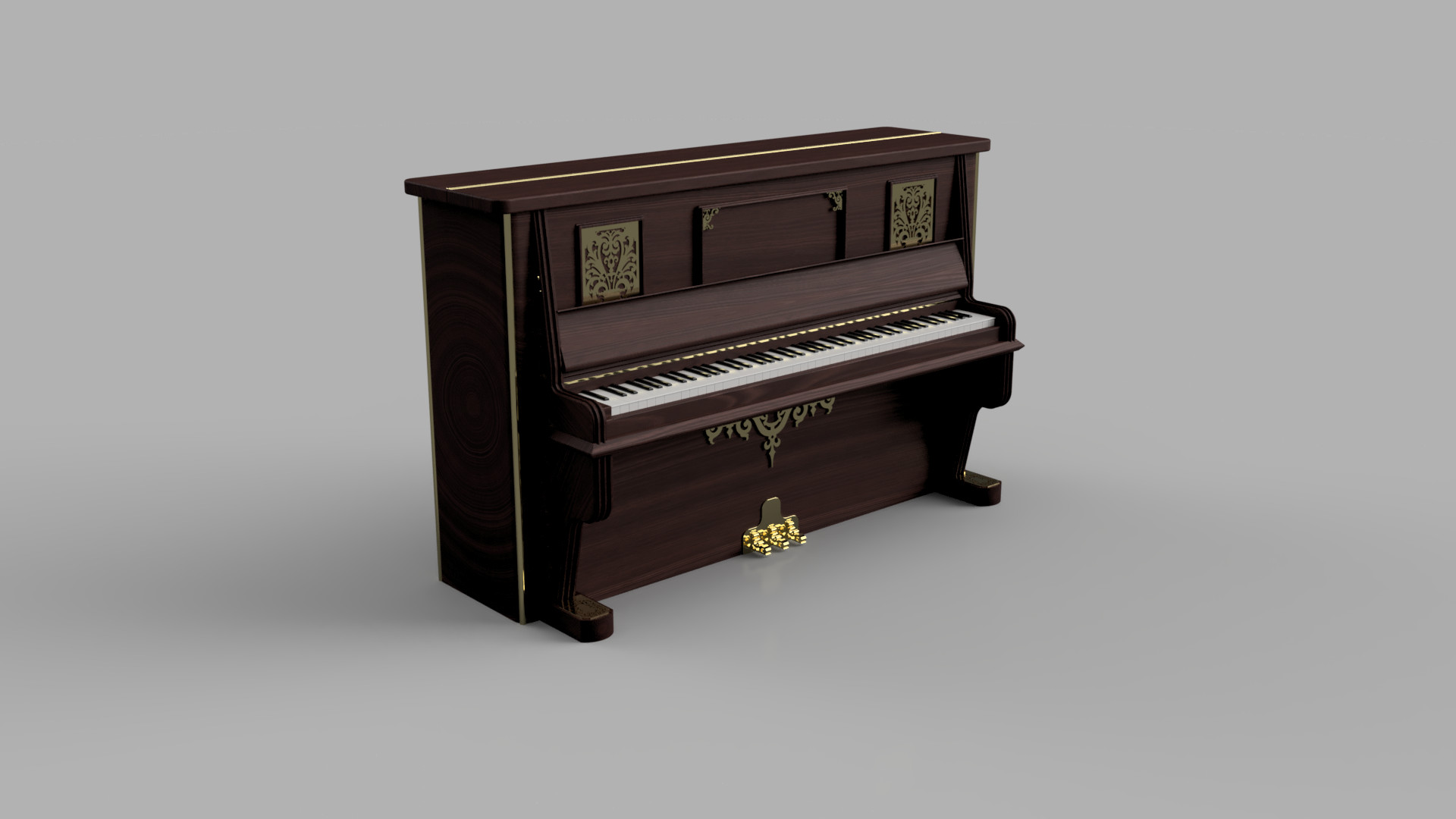 ArtStation - Upright Piano 3D model