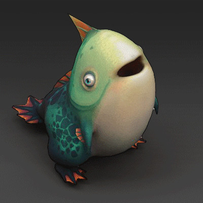 ArtStation - Cute Fish Creature