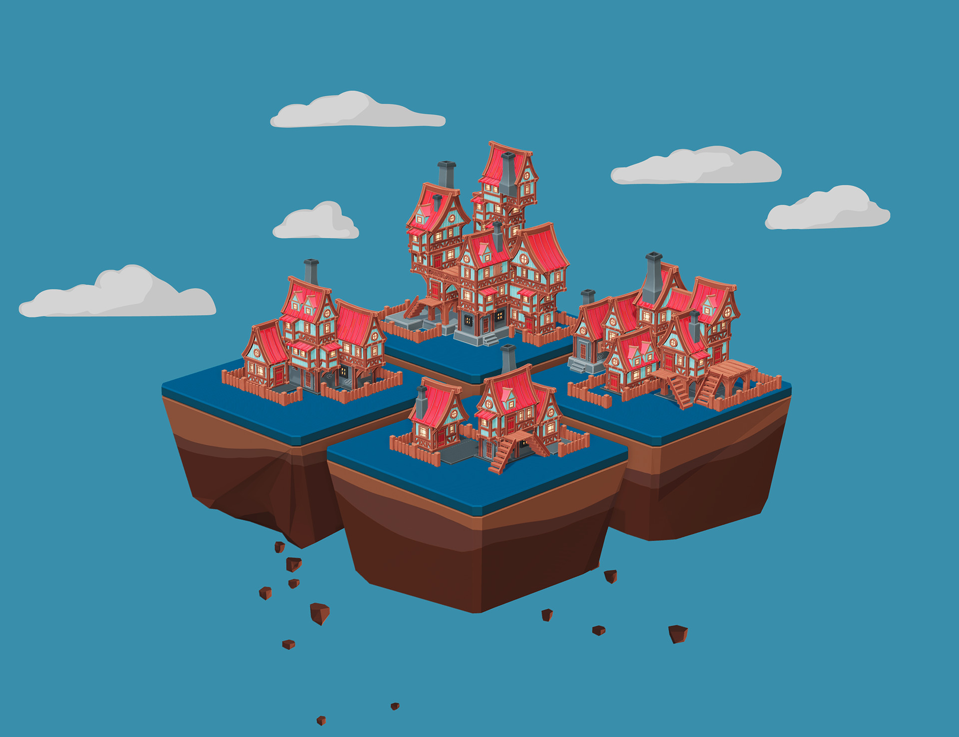 ArtStation - Idle Square Islands