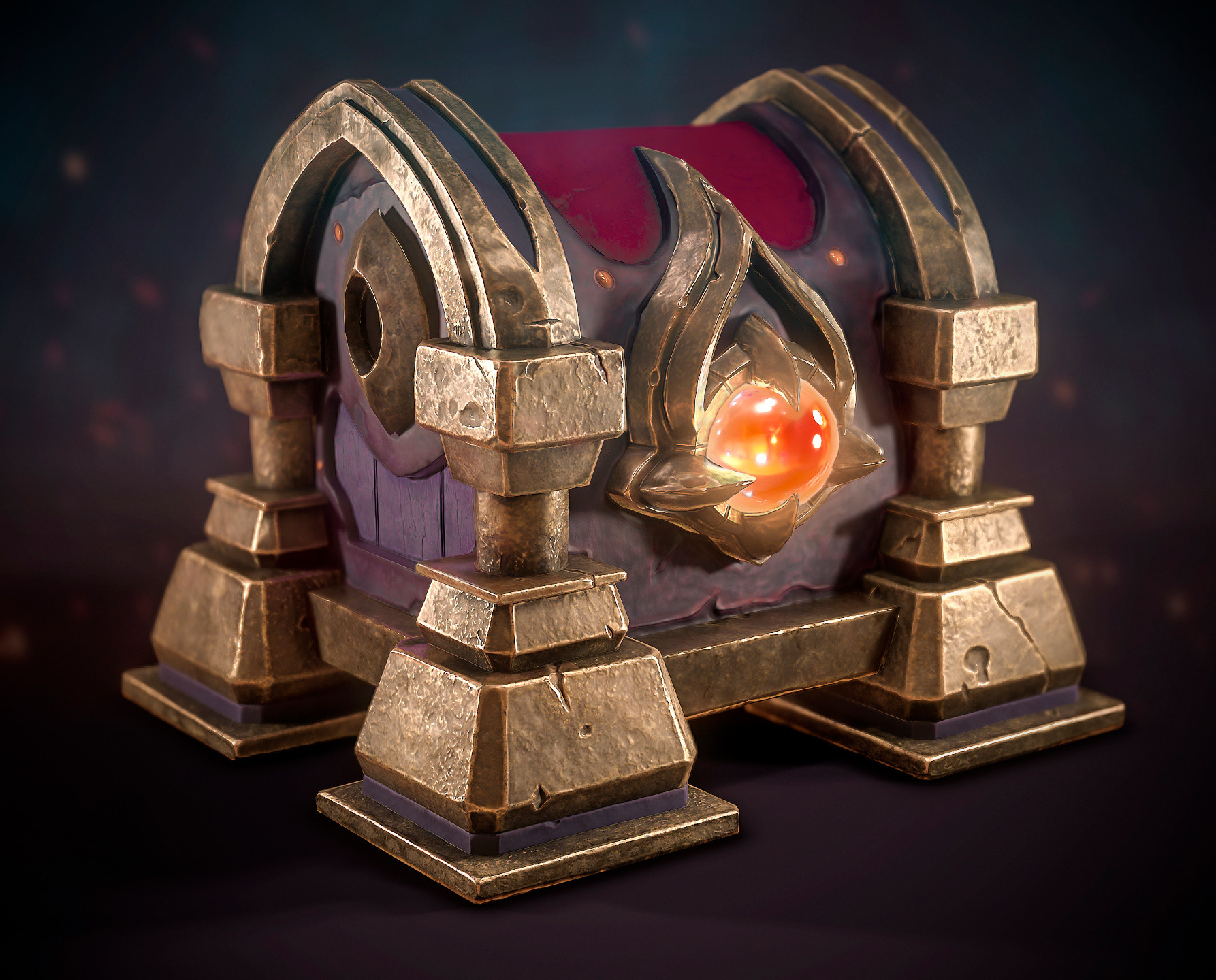 ArtStation - Fire Wizard Chest