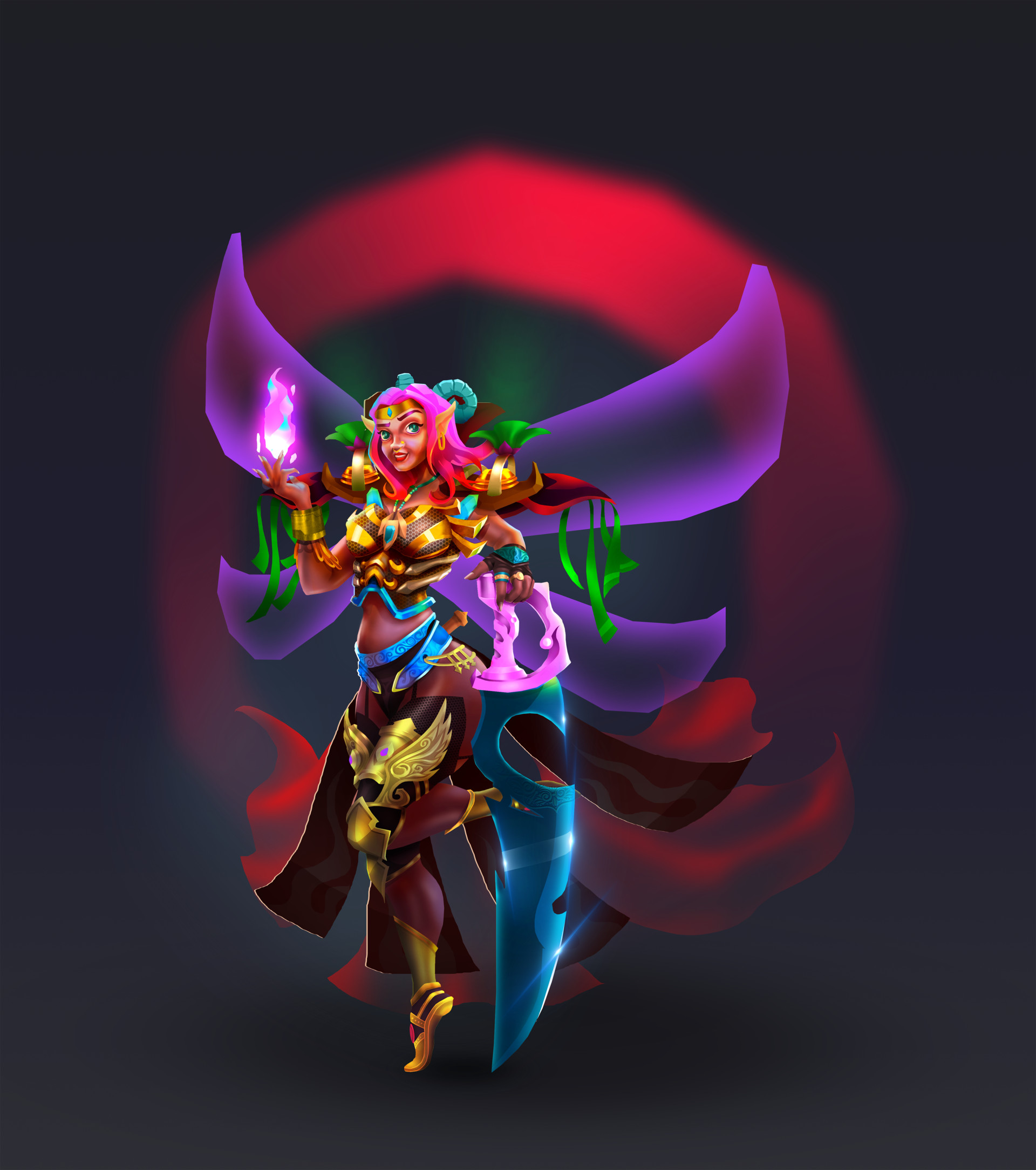 ArtStation - 2D Character Concept : F I O N A