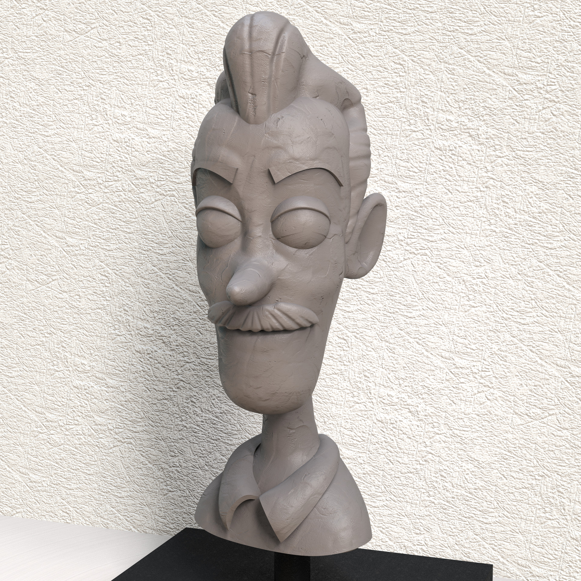 ArtStation - Cartoon Clay Bust