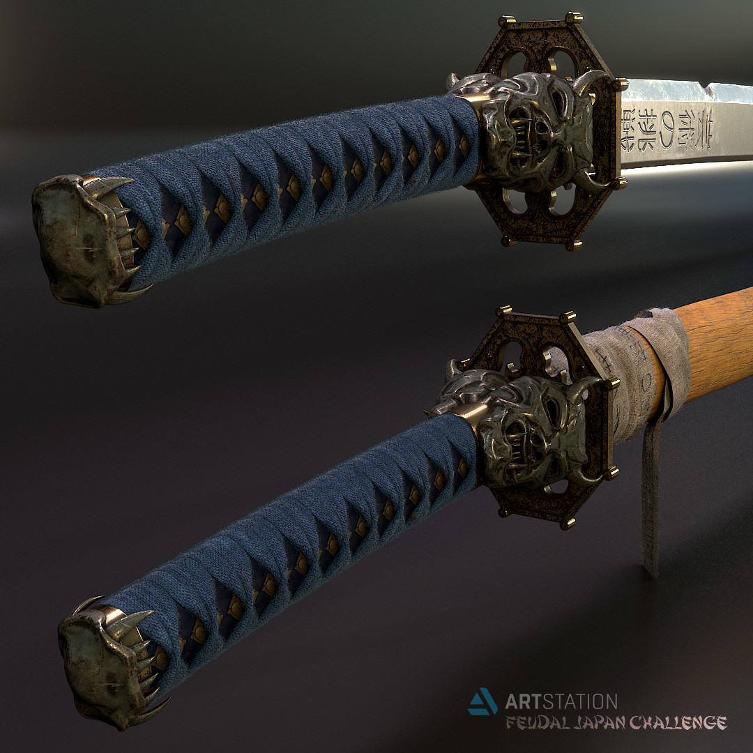 ArtStation - Feudal Japan: Prop Art Challenge 01