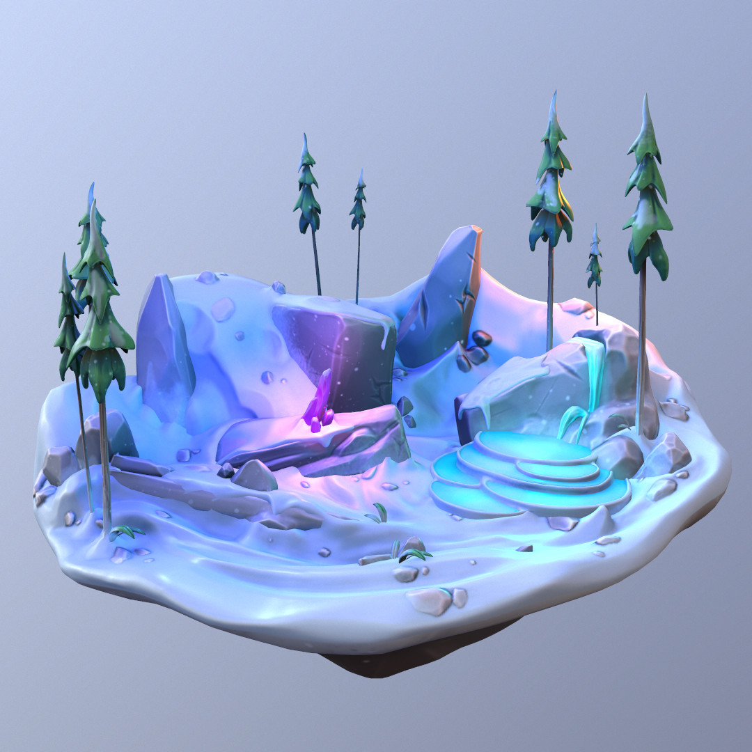 ArtStation - Icy Forest