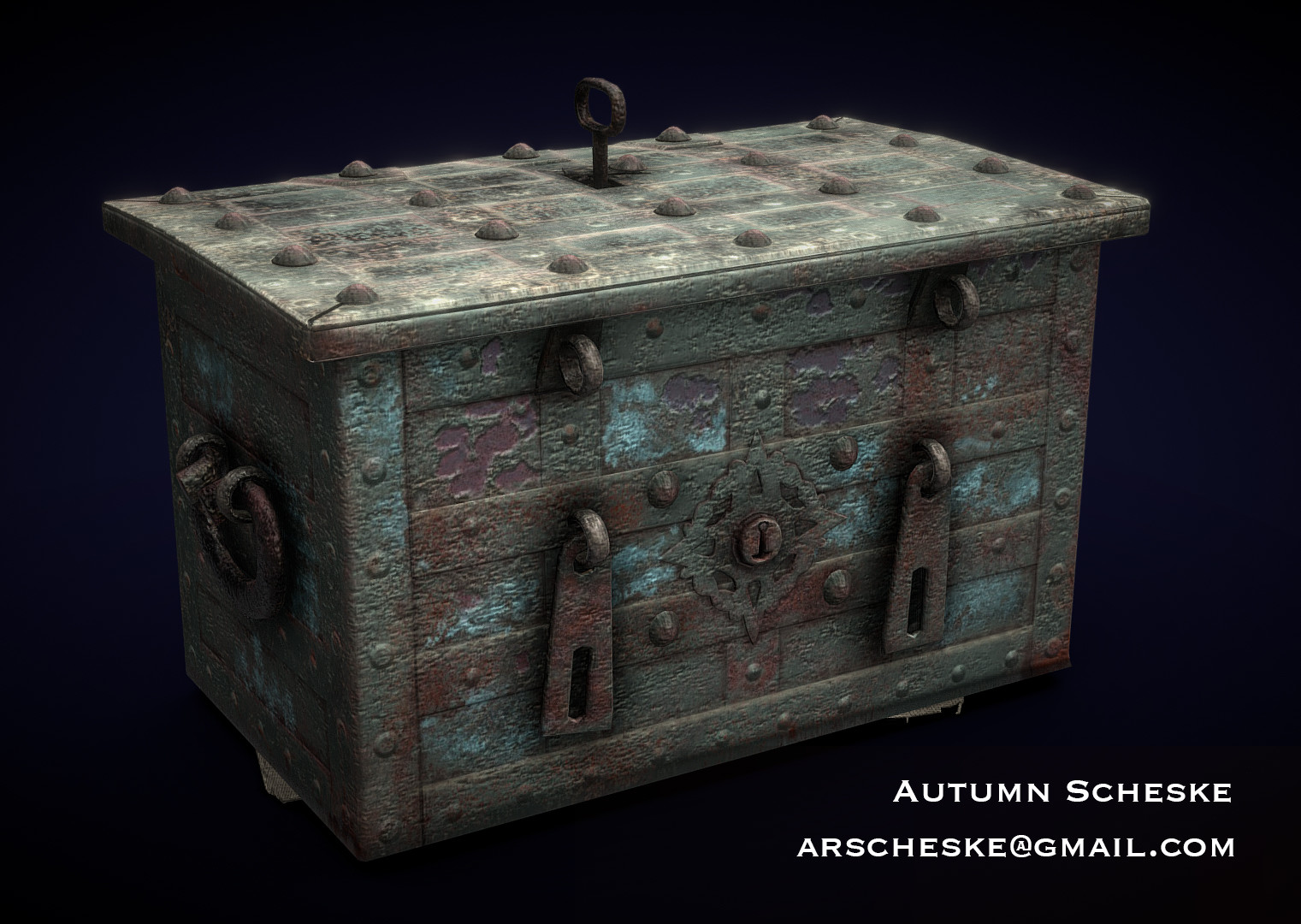 ArtStation - Props - Old Iron Chest