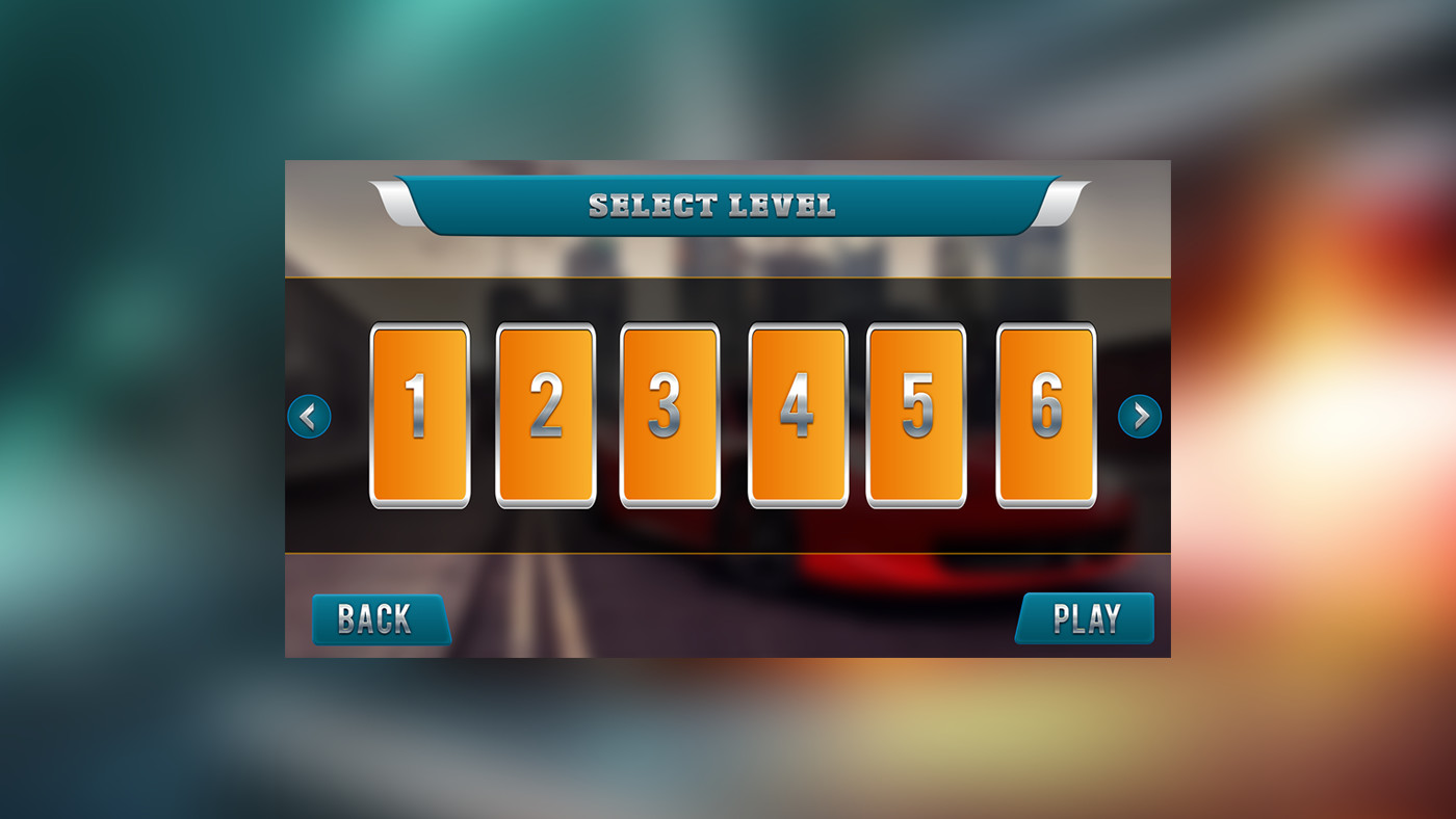 ArtStation - car parking game ui