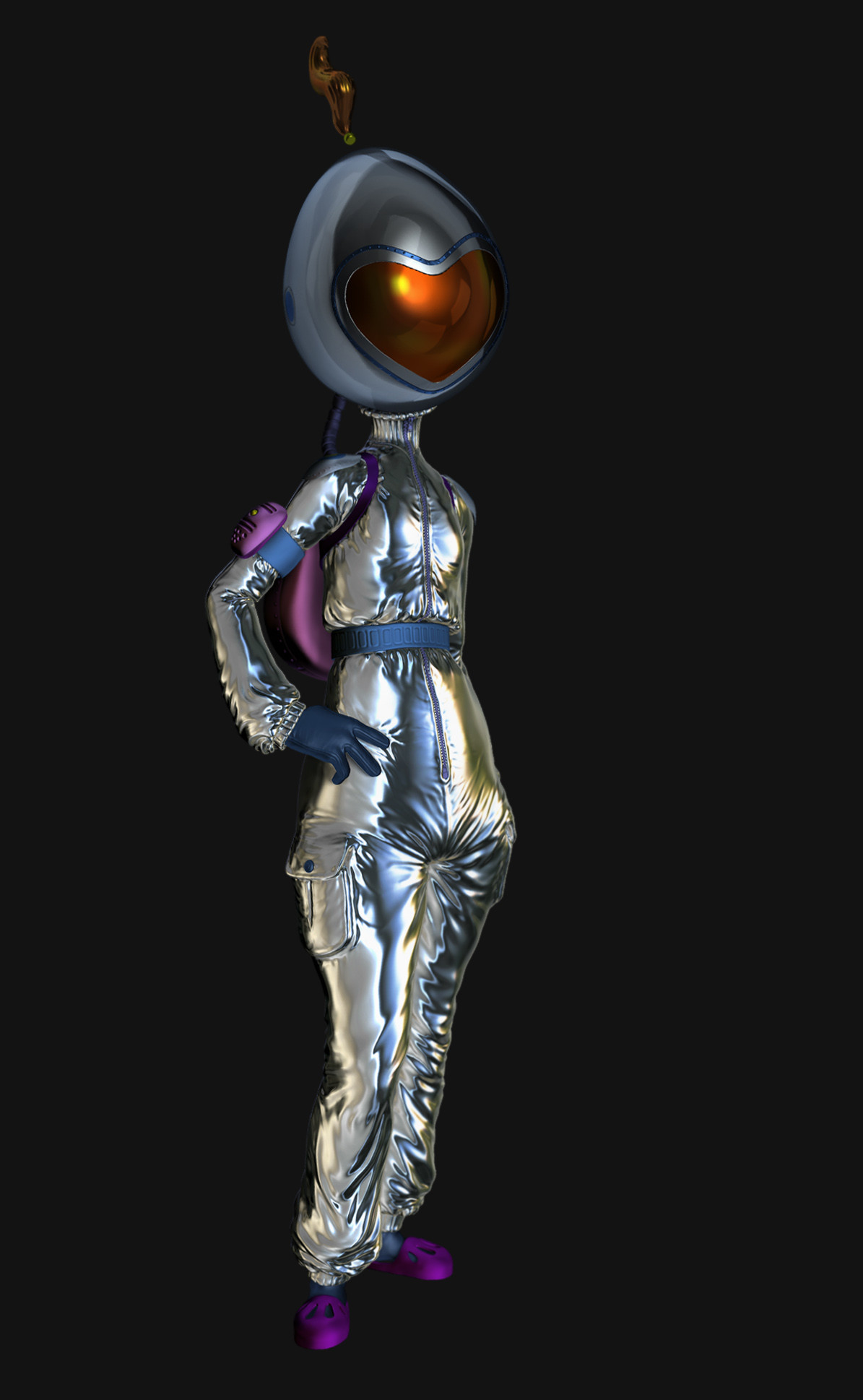 ArtStation - Strange Character models I. "Astrogirl in slippers"