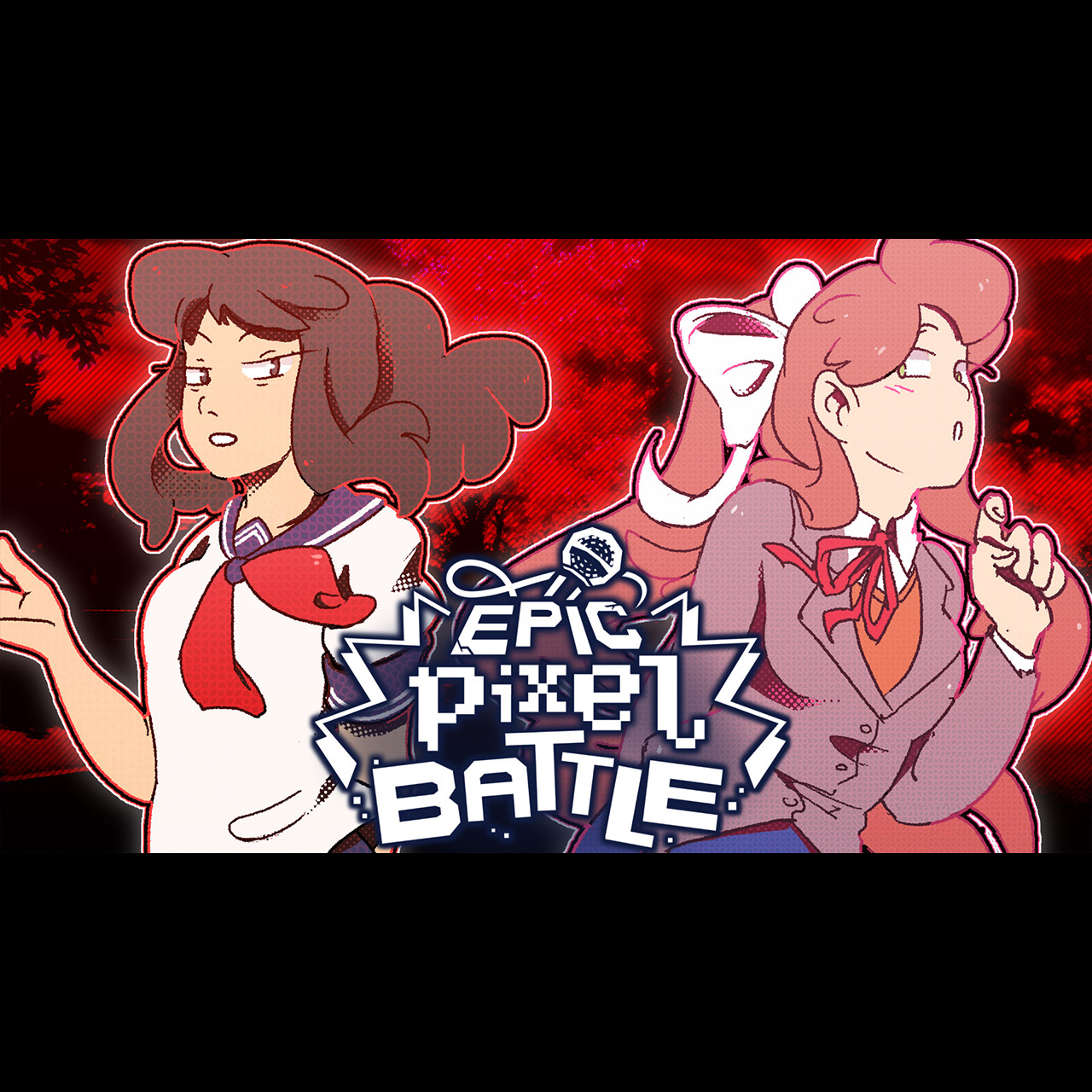 ArtStation - EPIC PIXEL BATTLE - Ayano Vs Monika