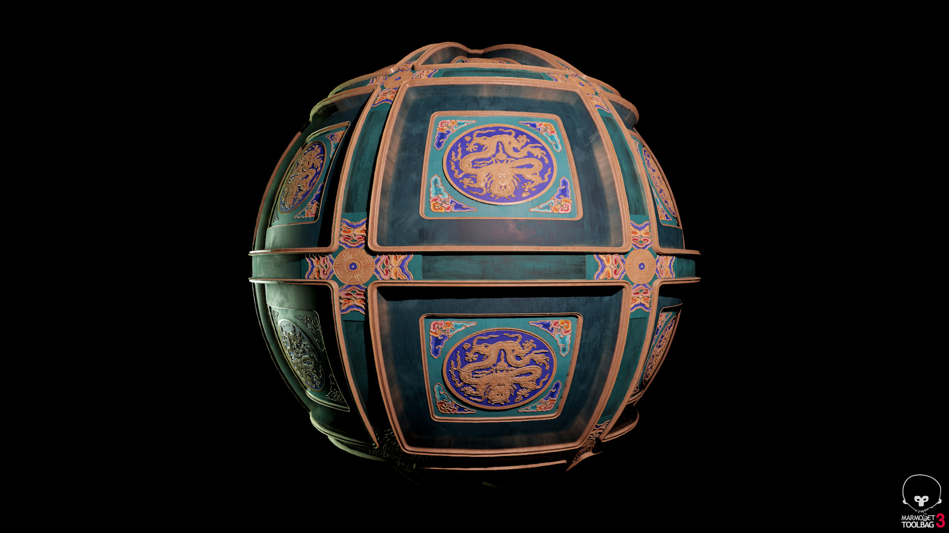 ArtStation - East Gate Dragon Ceiling