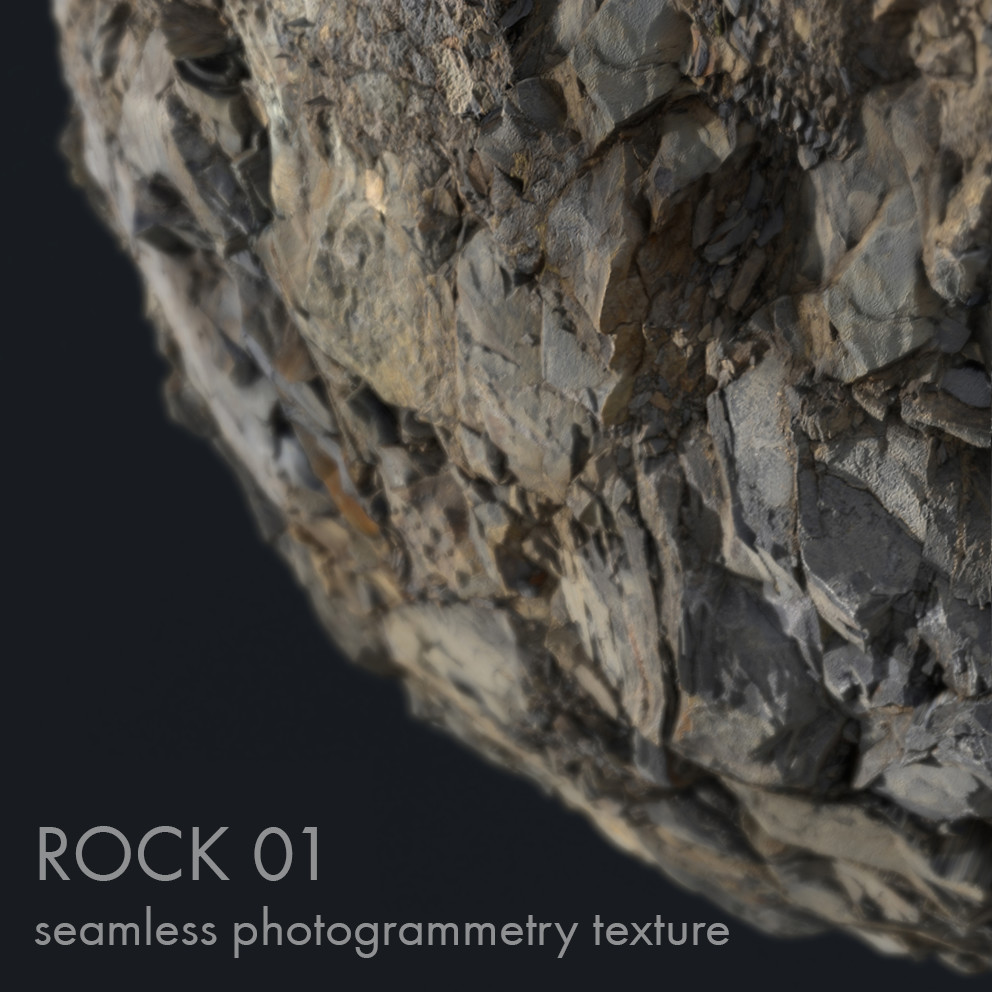 ArtStation - Rock 01 - 16K seamless photogrammetry texture