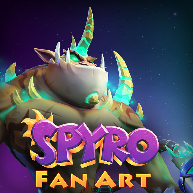 ArtStation - SPIKE - Spyro Fan Art