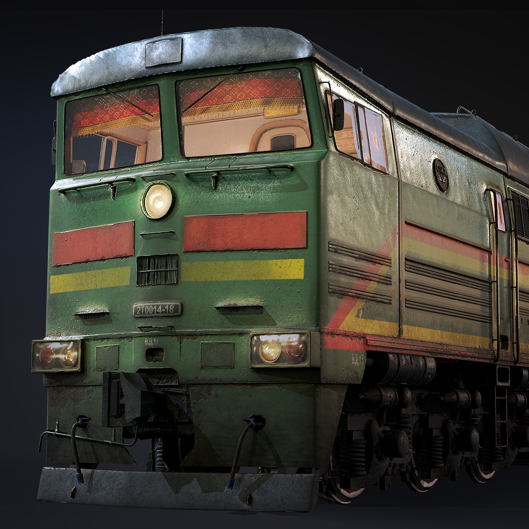 ArtStation - 2TE Locomotive