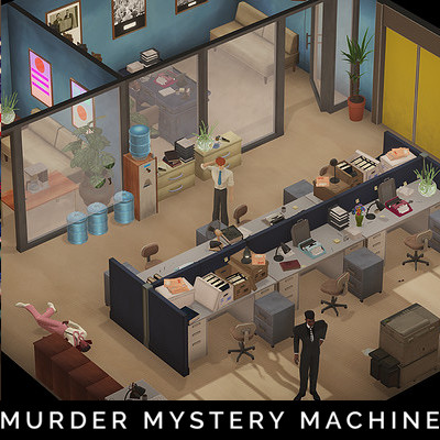 ArtStation - Newspaper Office Layout 1 - Murder Mystery Machine