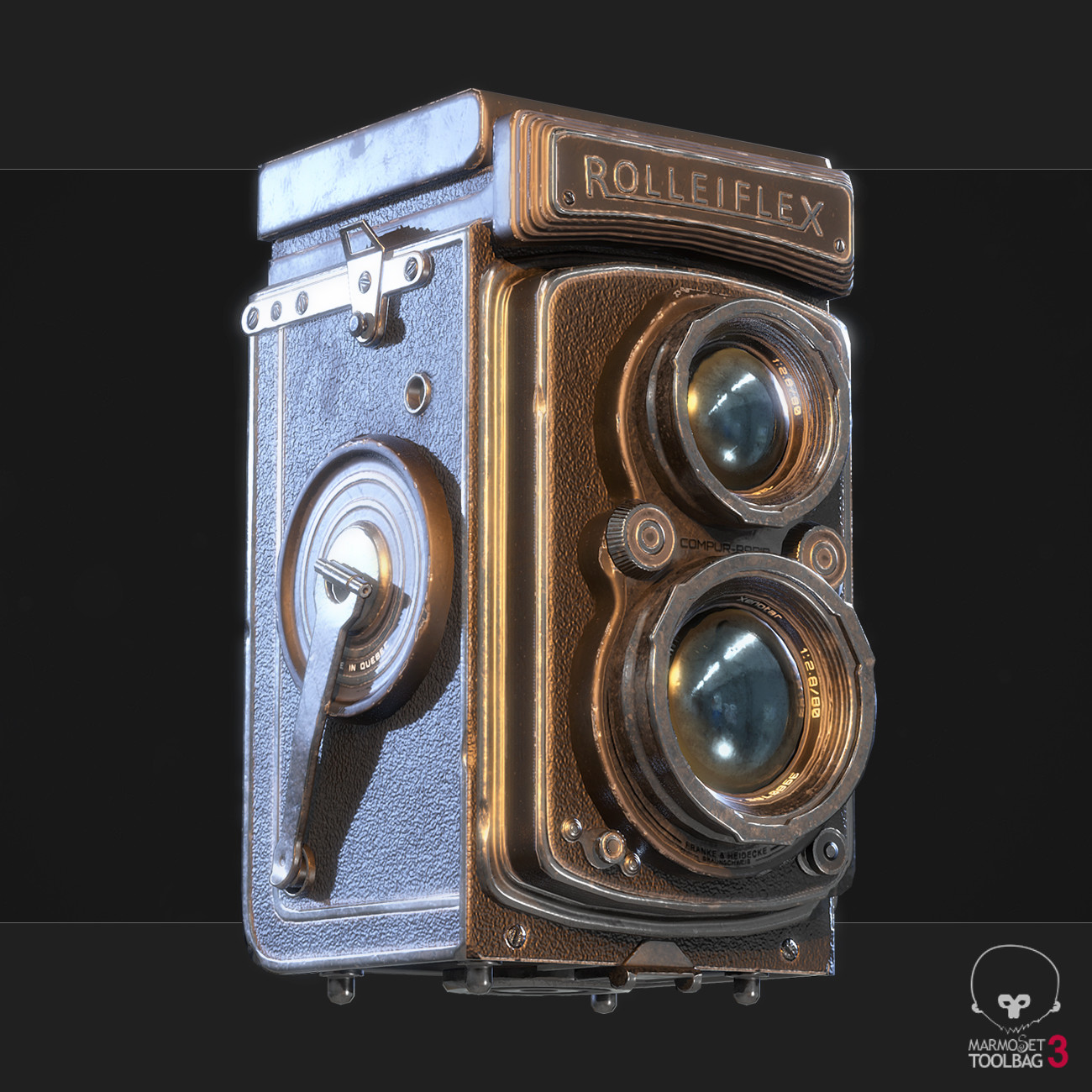 ArtStation - Rolleiflex Vintage Camera