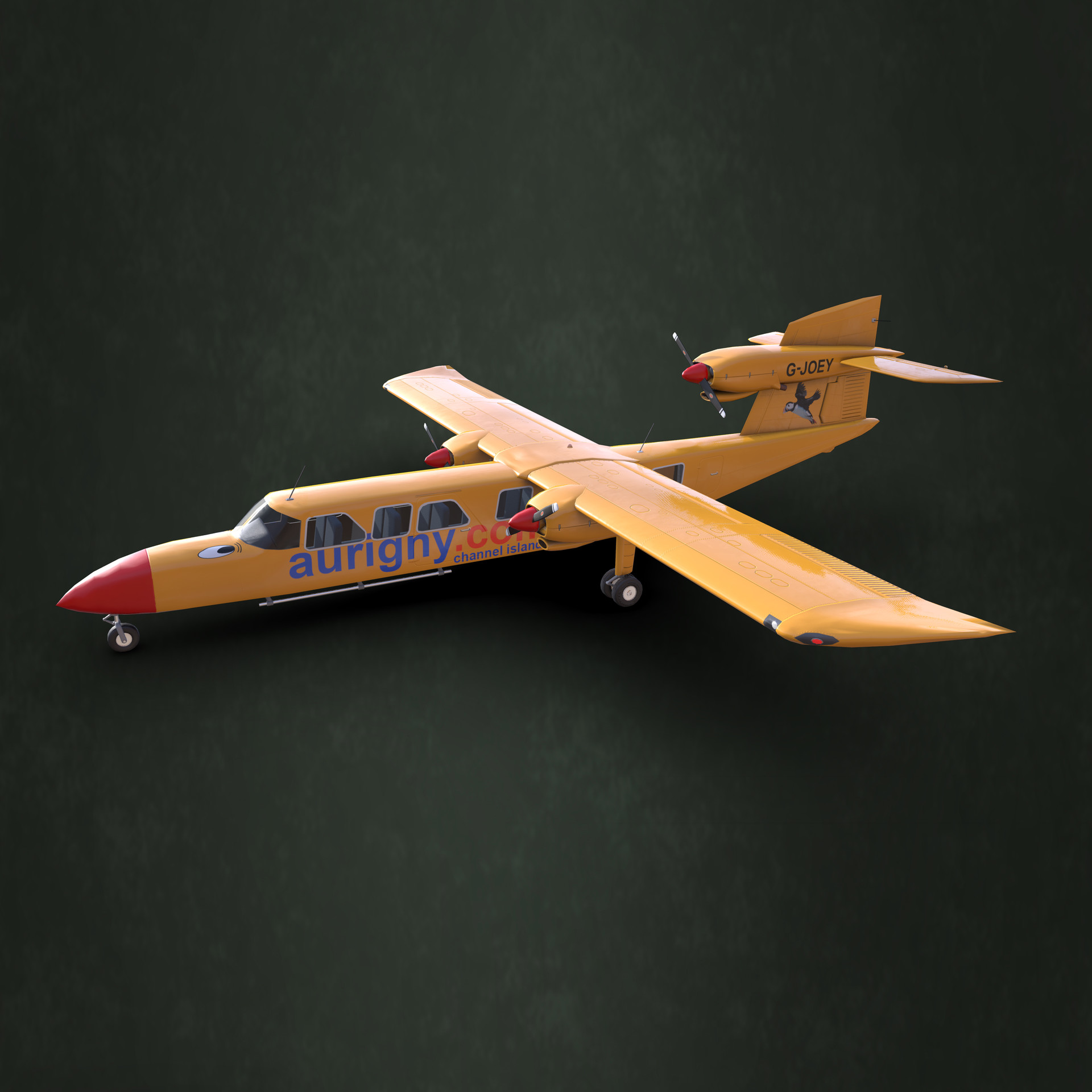 ArtStation - Britten-Norman Trilander Game Prop