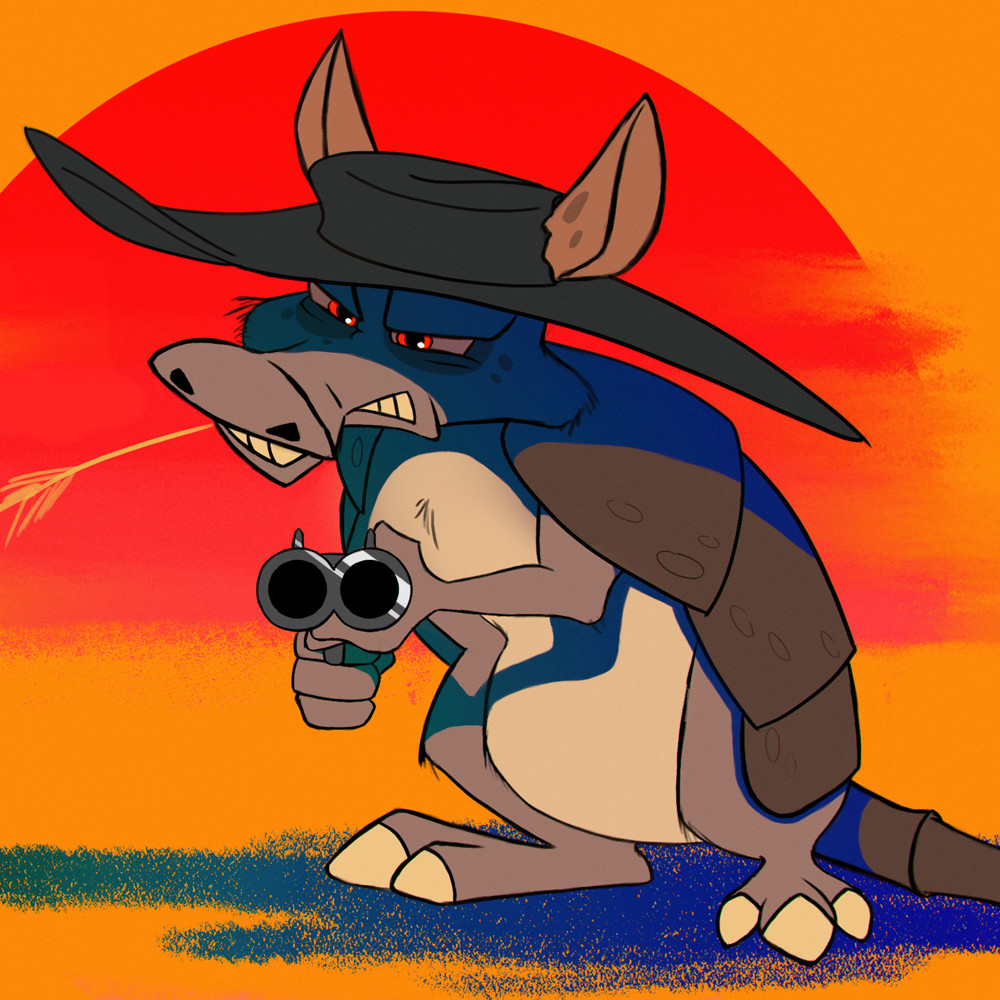 ArtStation - Rocky the Armadillo Bandit