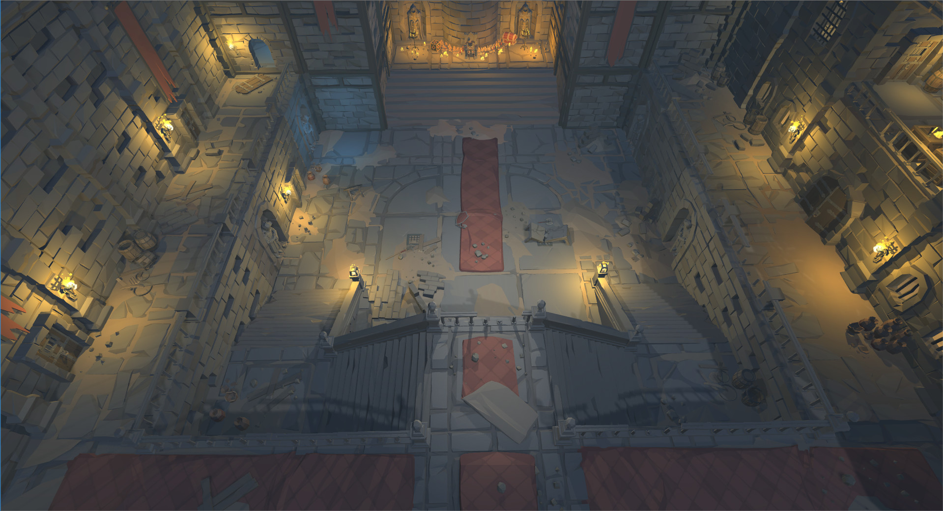 ArtStation - Unity low poly style Dungeon levels