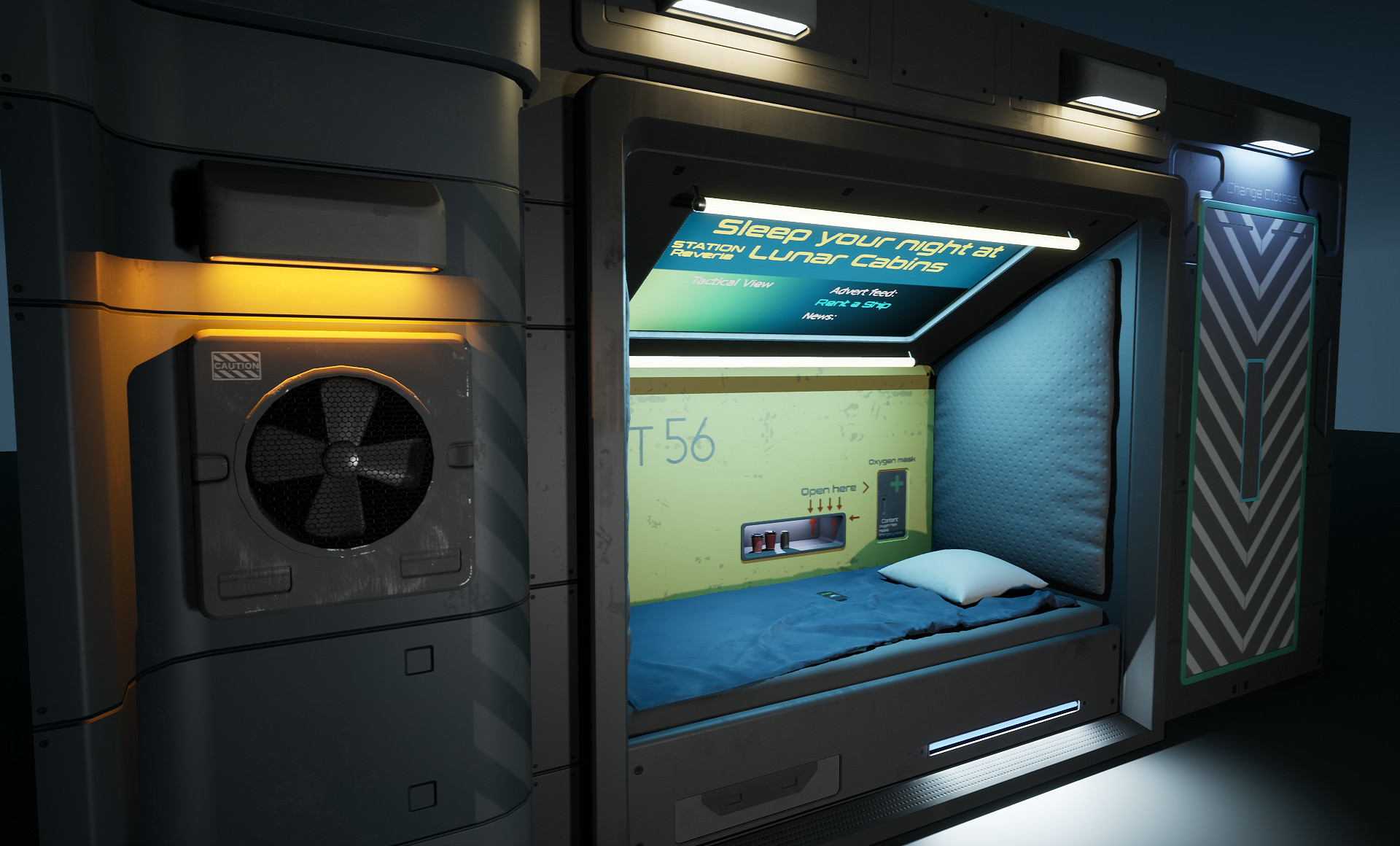 ArtStation - SciFi Bunk