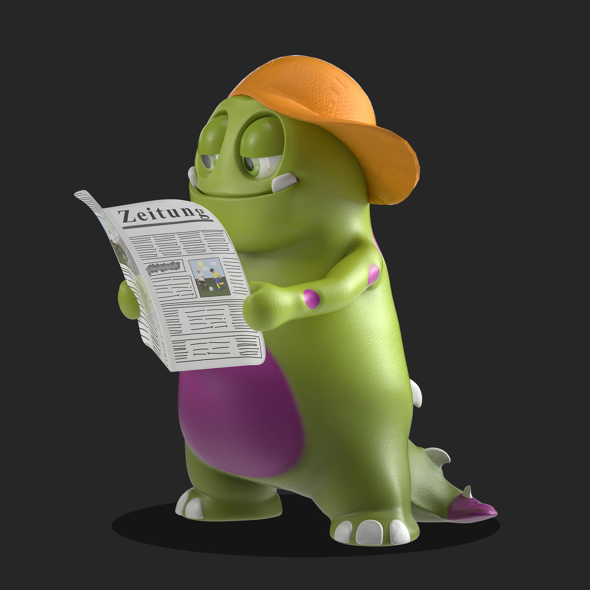 ArtStation - Kruschel Newspaper Monster