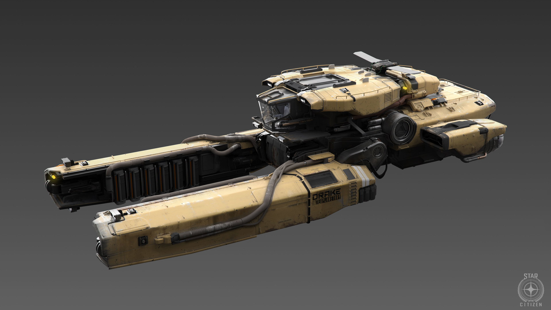 ArtStation - DRAKE INTERPLANETARY - VULTURE SPACESHIP