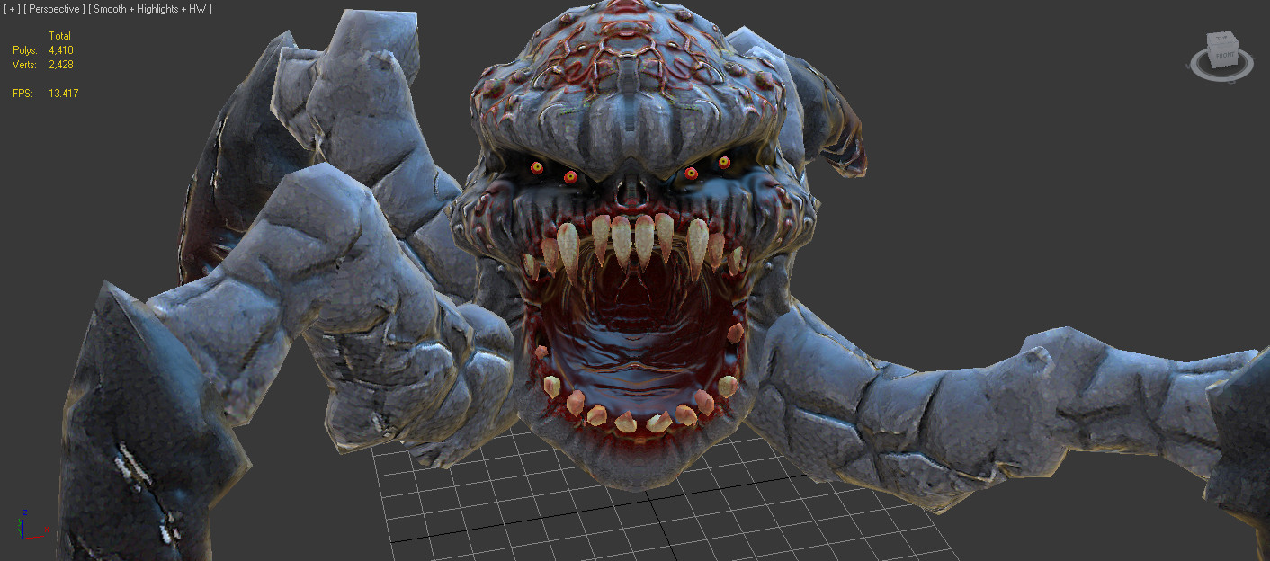 ArtStation - Low poly Monster