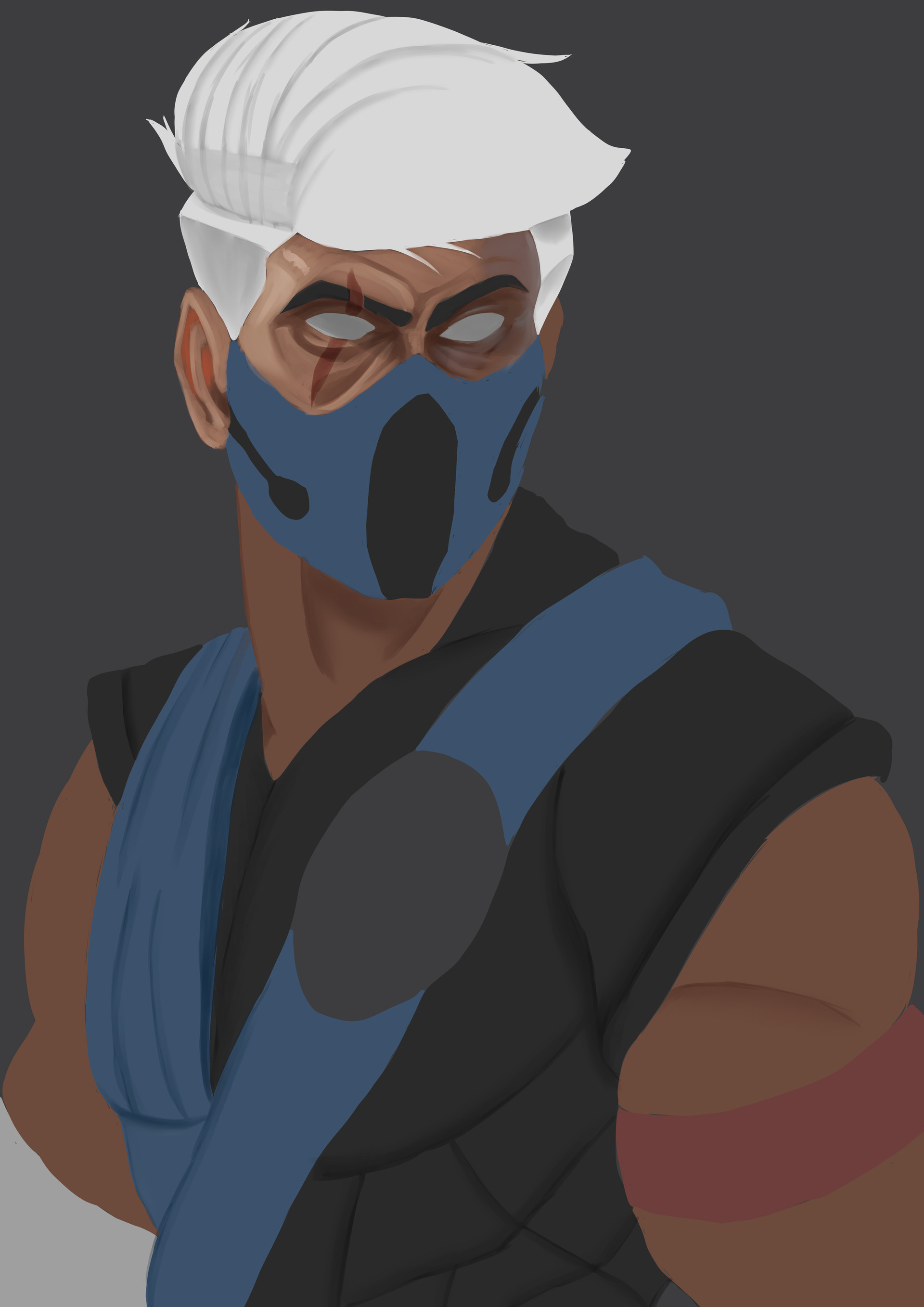 ArtStation - Processo em Andamento de Pintura do Sub-Zero