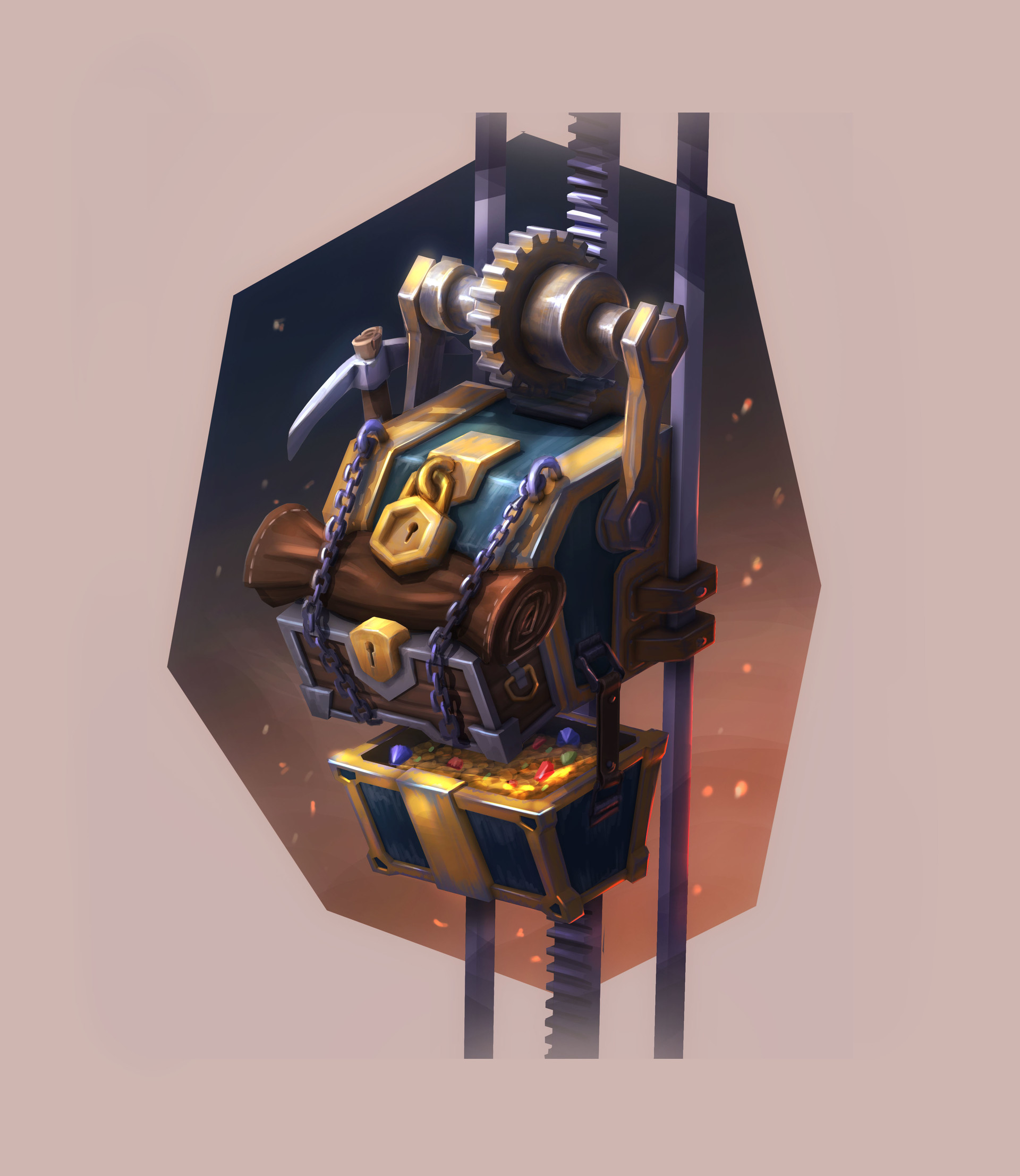 ArtStation - Dwarven chest