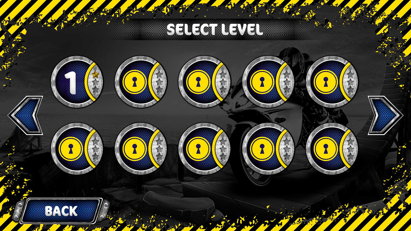 ArtStation - Bike Game ui