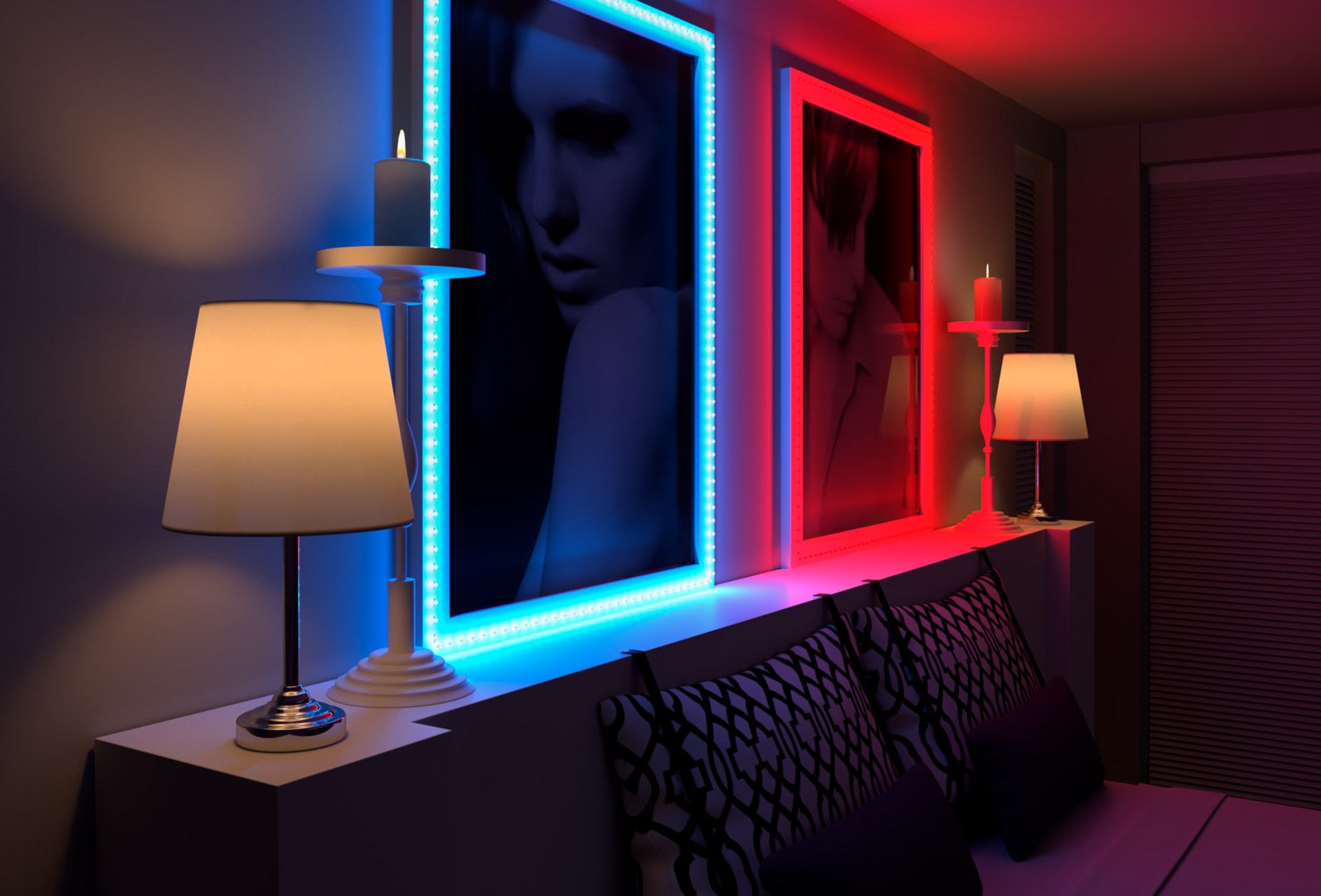 ArtStation - Neon Light Room