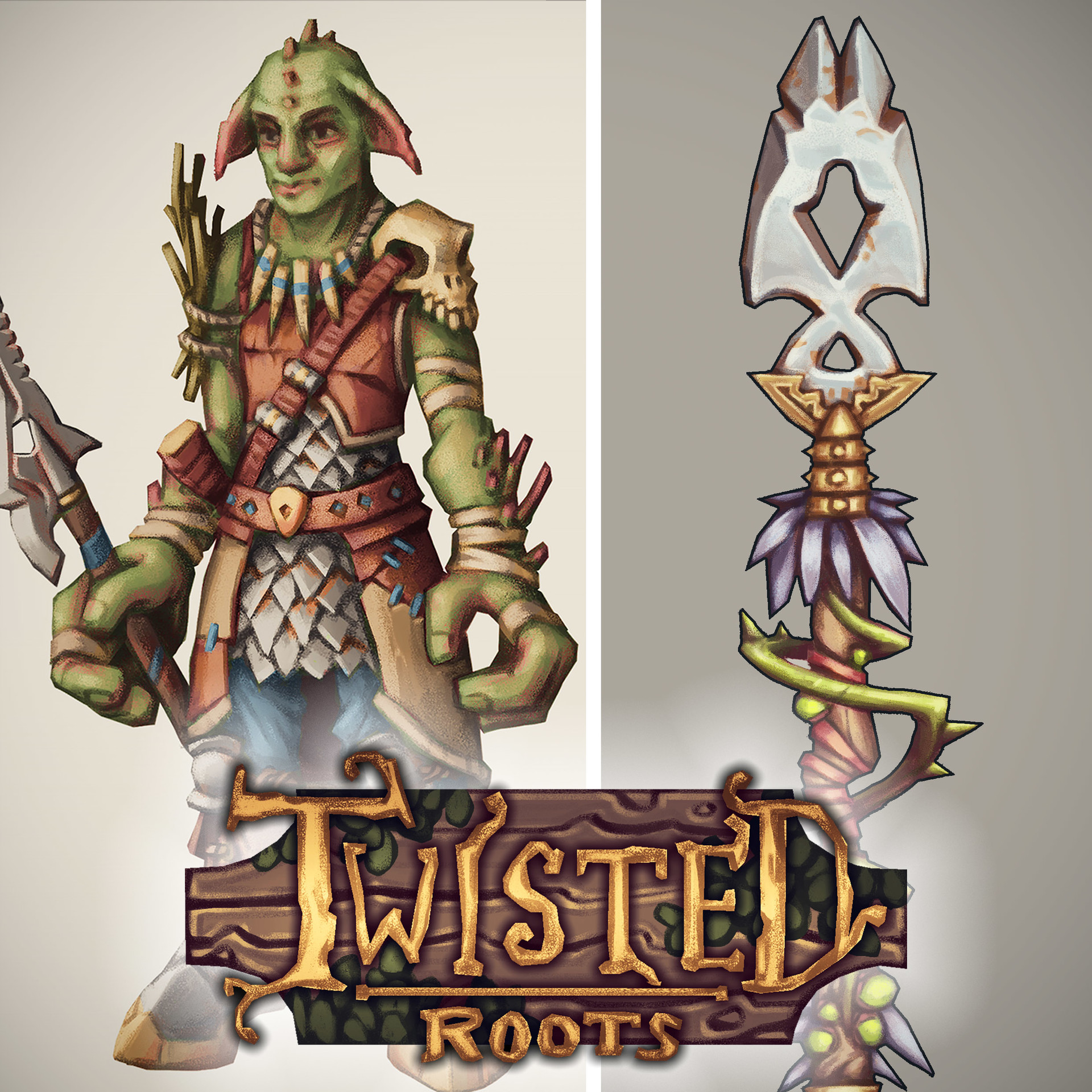 ArtStation - Twisted Roots - Weapon and Character