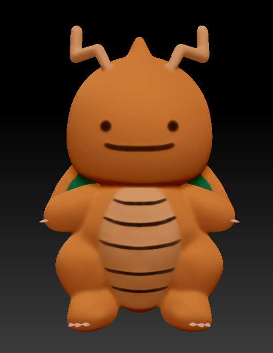 ArtStation - POKEMON Dragonite(Ditto ver.)