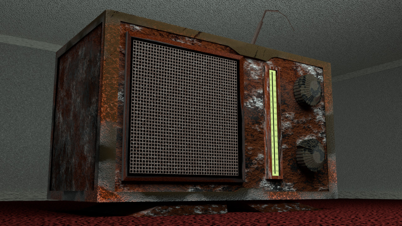ArtStation - Very Old Post Nuclear Fallout Radio