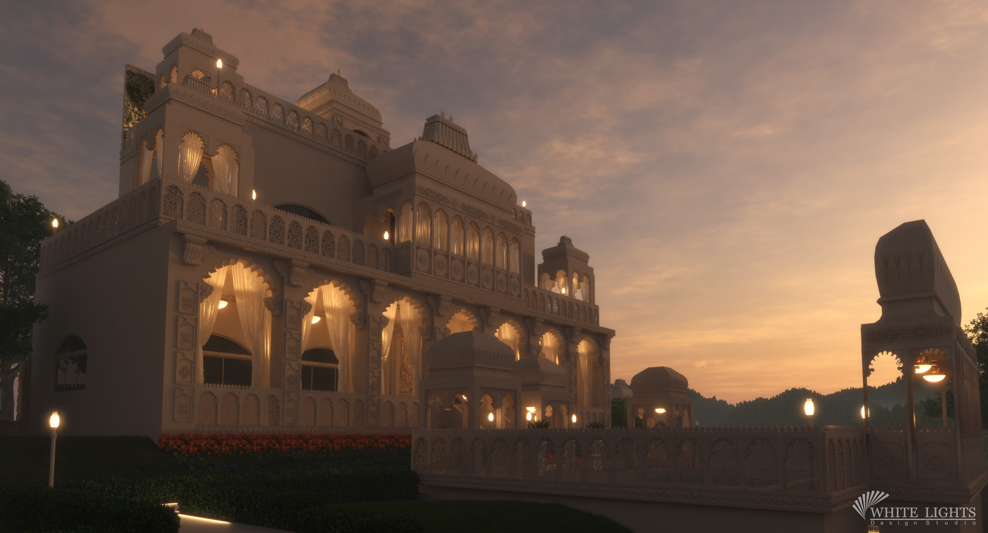 ArtStation - 3D Heritage Palace Concept Traditional Indian LIfespace