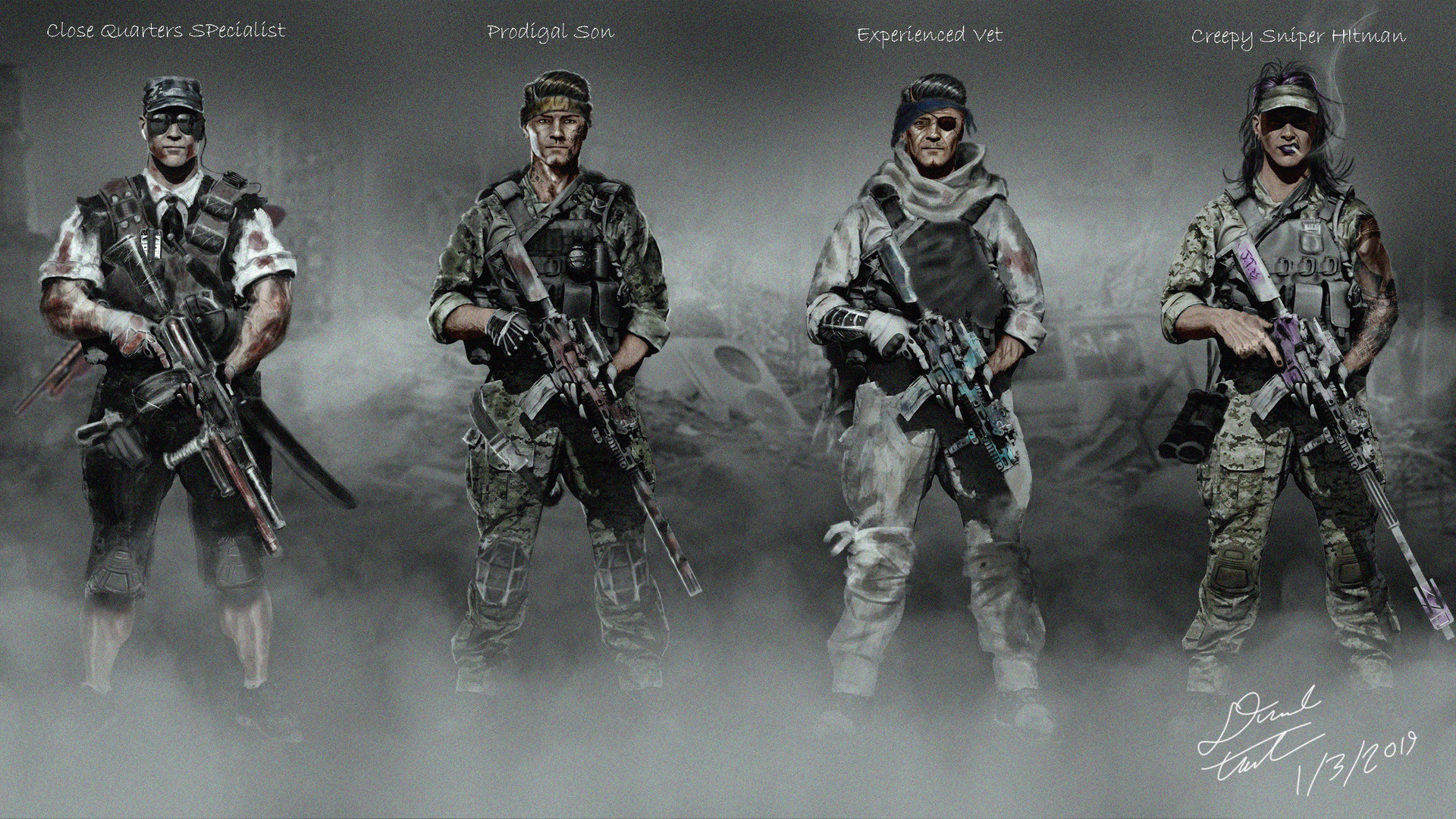 ArtStation - Cod Inspired Character Concepts Final