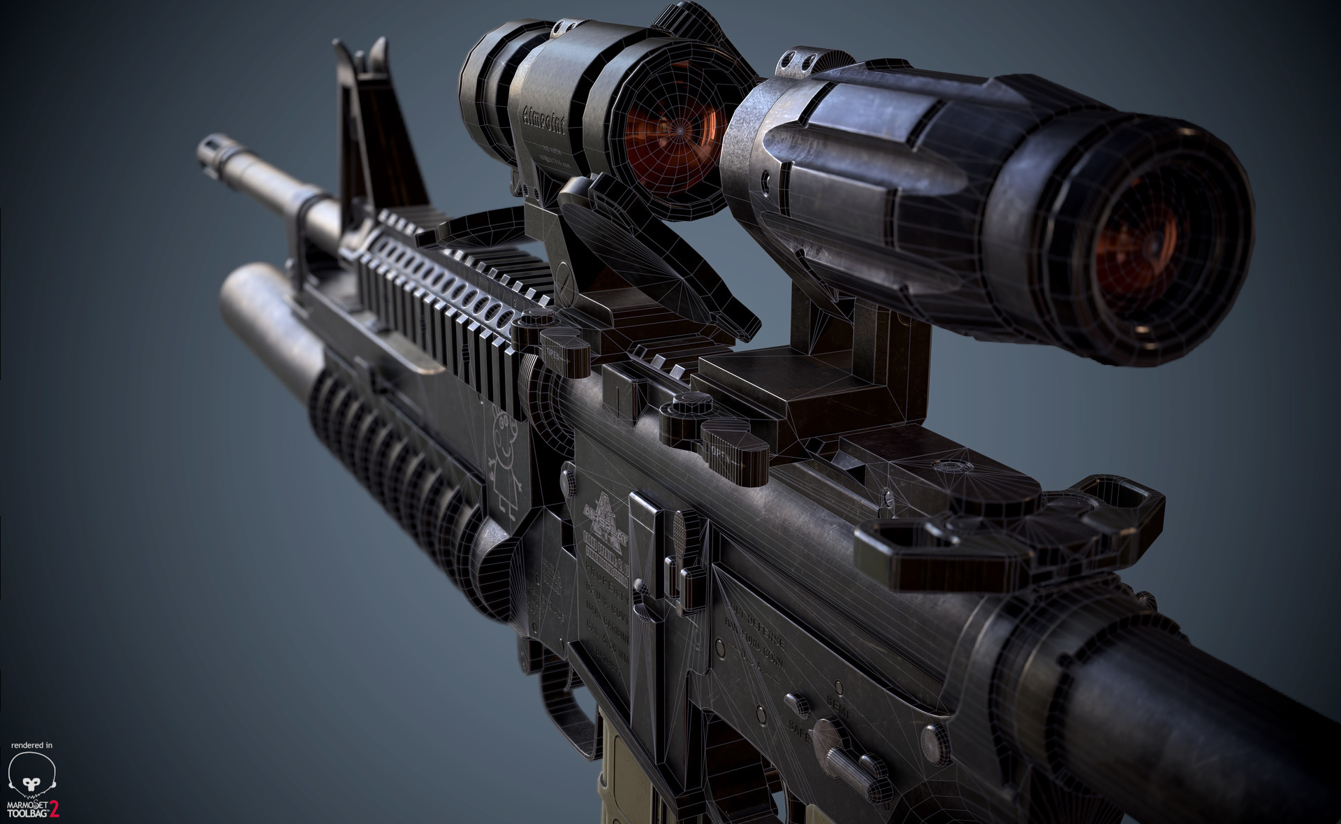 ArtStation - Carbine. practice of gun