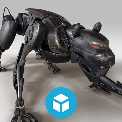 ArtStation - Panther Mech Game-Ready