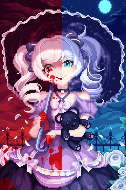 ArtStation - Pixel role:Goth-Loli