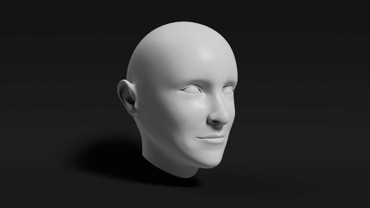 ArtStation - Realistic woman's face turnaround (School project)