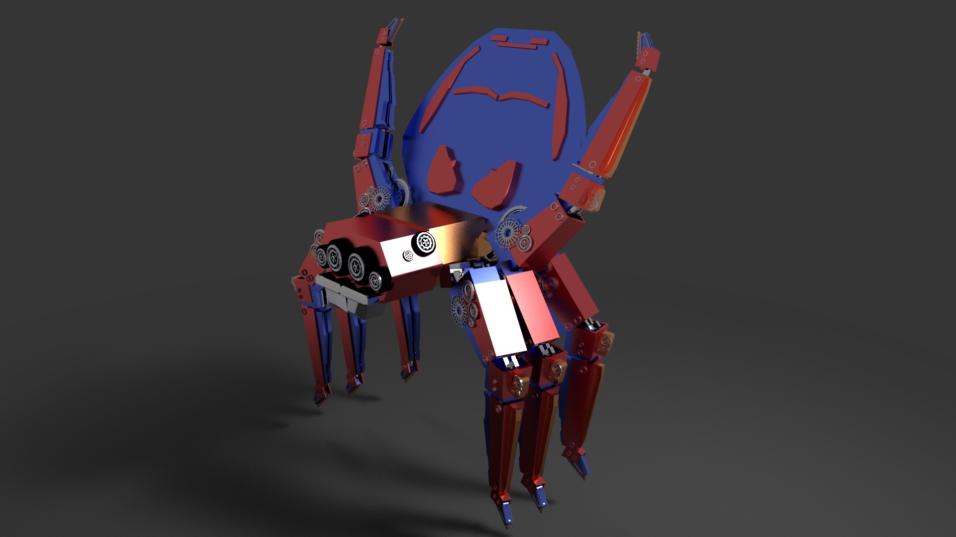 Jessica Toh - Robotic Peacock Spider 3D Model