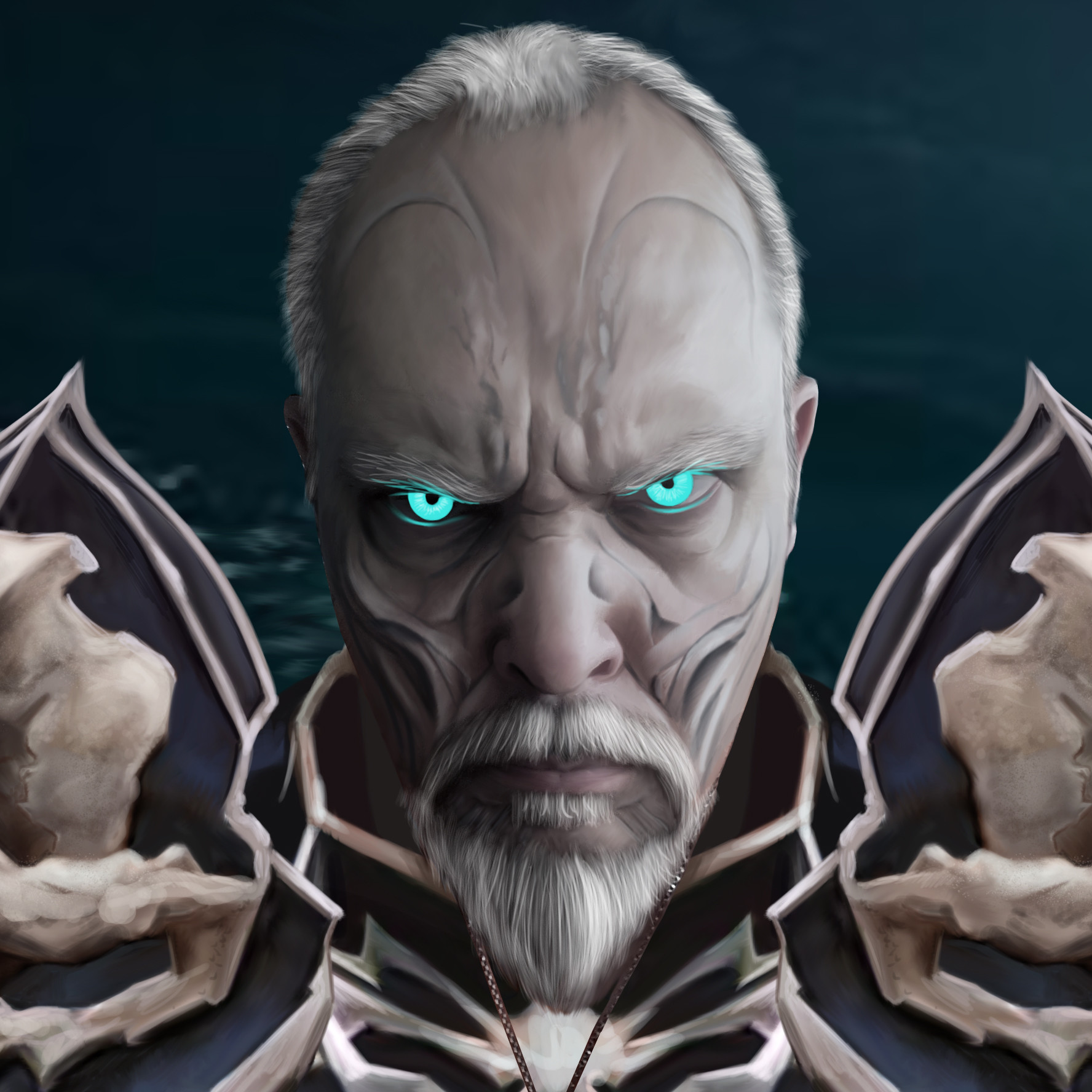 ArtStation - Autoportrait style nécromancien de diablo 3