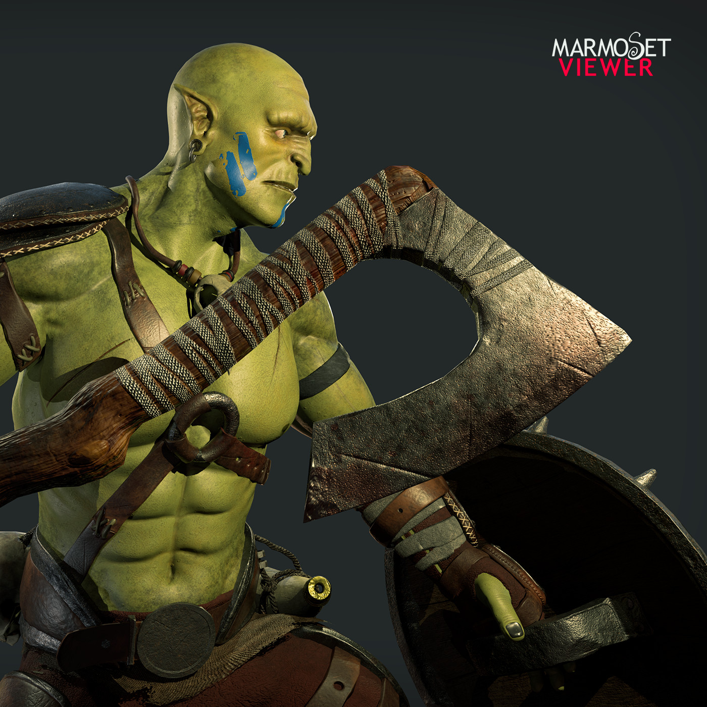 ArtStation - Orc warrior Realtime character