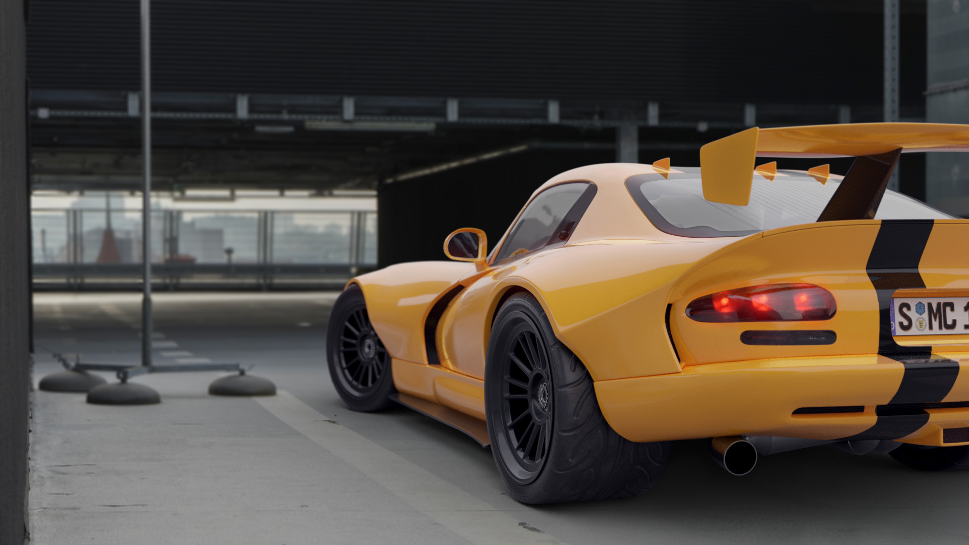 ArtStation - Widebody Dodge Viper GTS