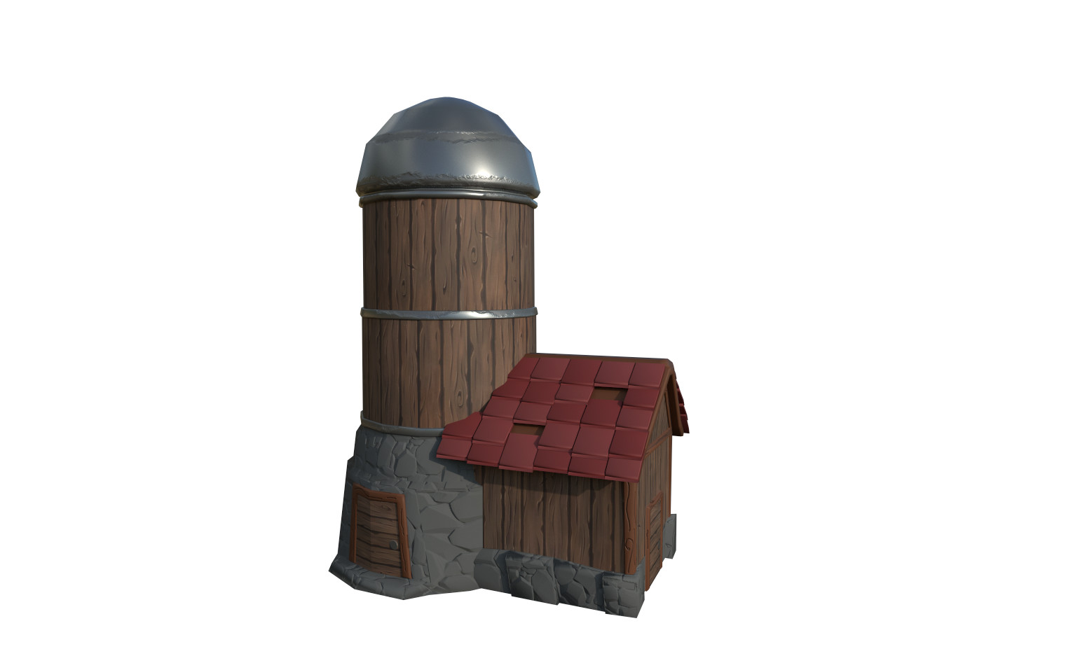 ArtStation - Stylized Farm Silo (Imagine World Project)