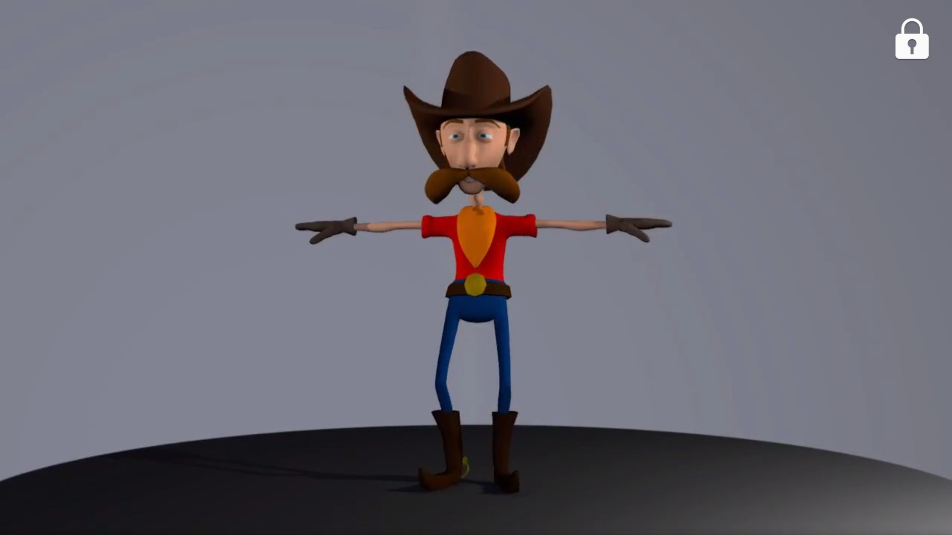 ArtStation - Cowboy model and rig