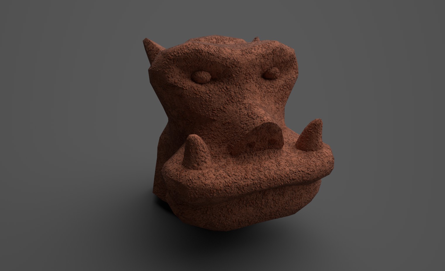 ArtStation - Troll Head in Mud