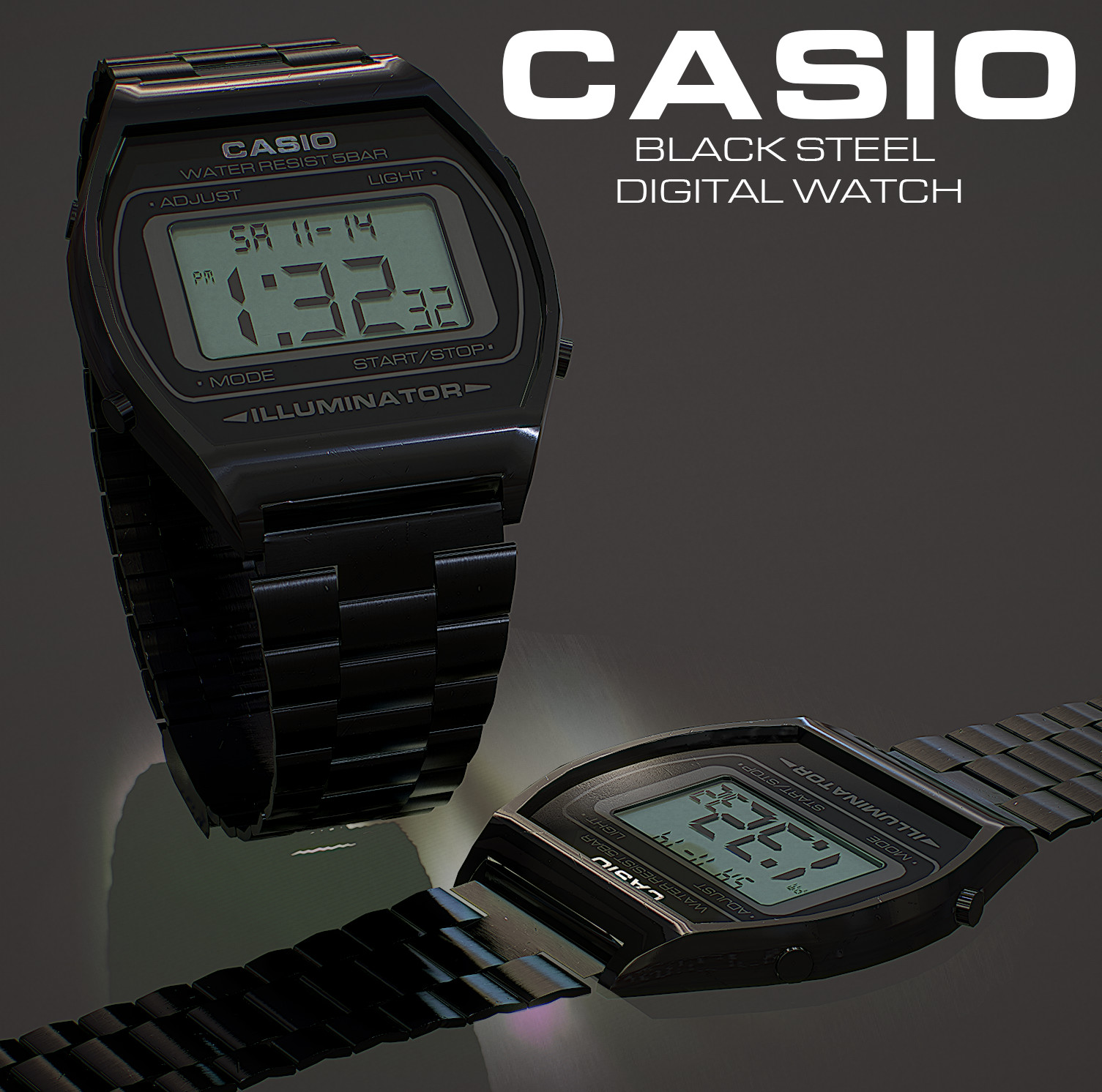 ArtStation - Casio Black Steel